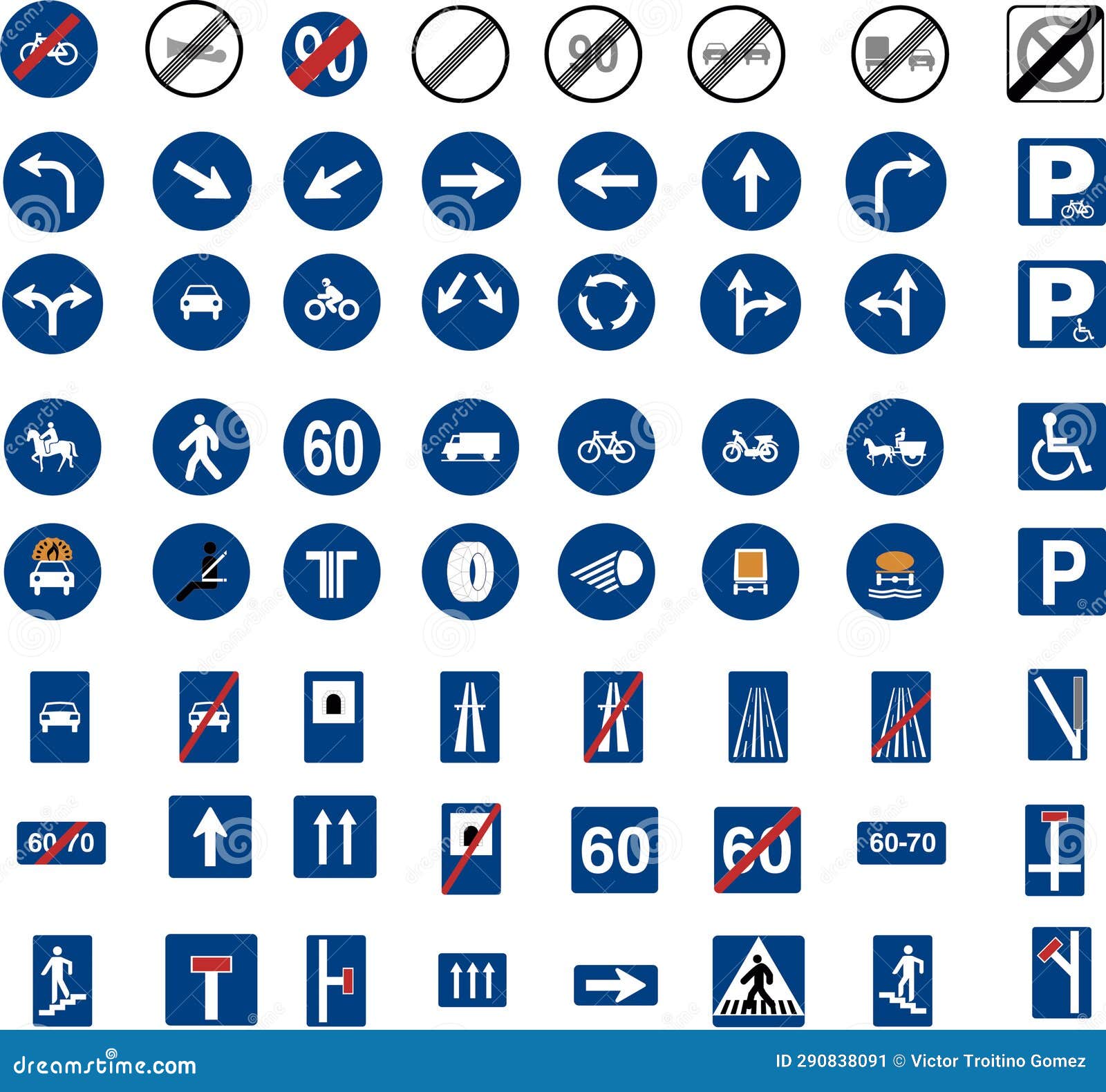General Prohibition Sign. Outline. Vector Illustration. Circle With ...