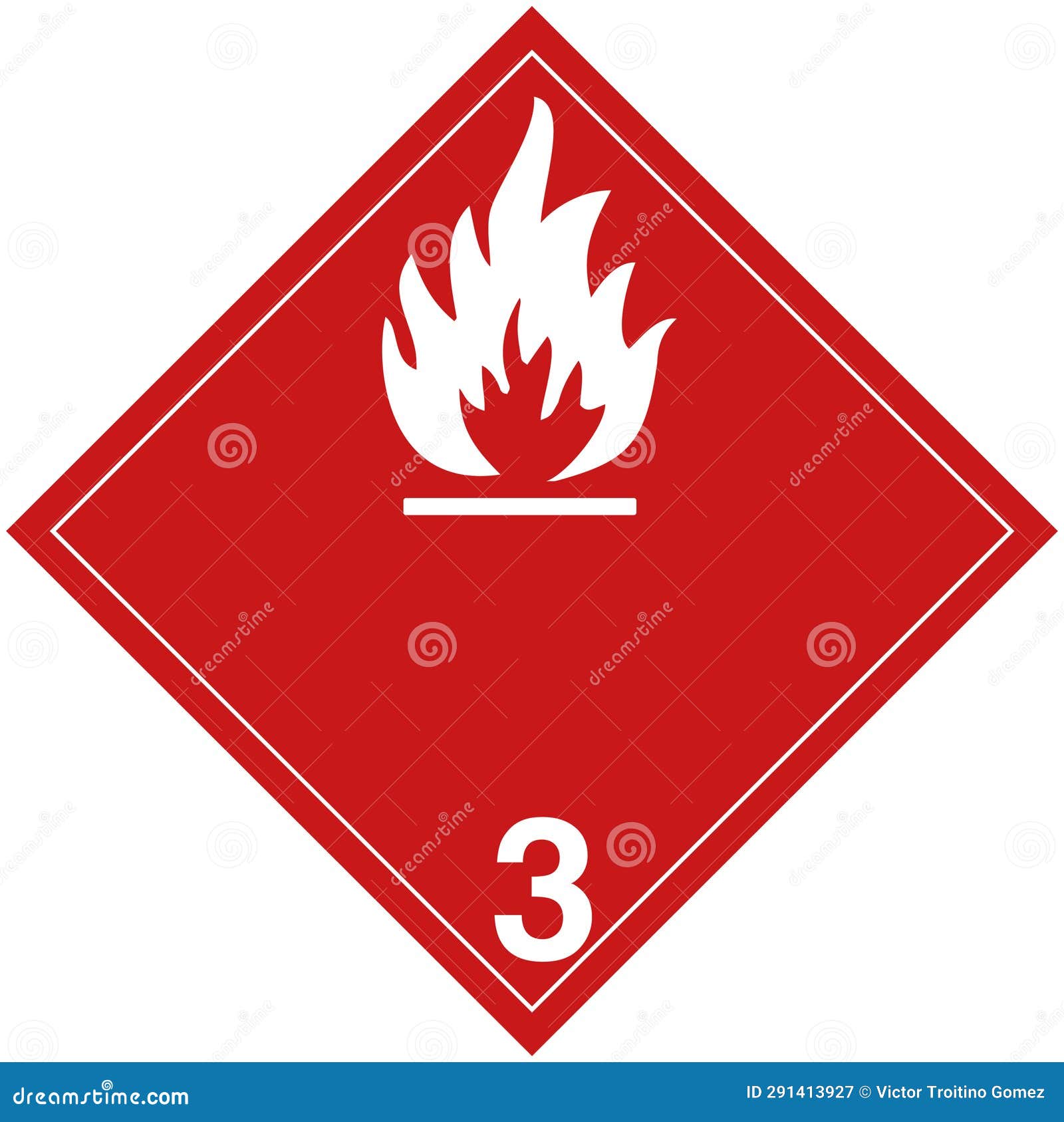 Rhombus Signs Of Clp, Dangerous Goods Cartoon Vector | CartoonDealer ...