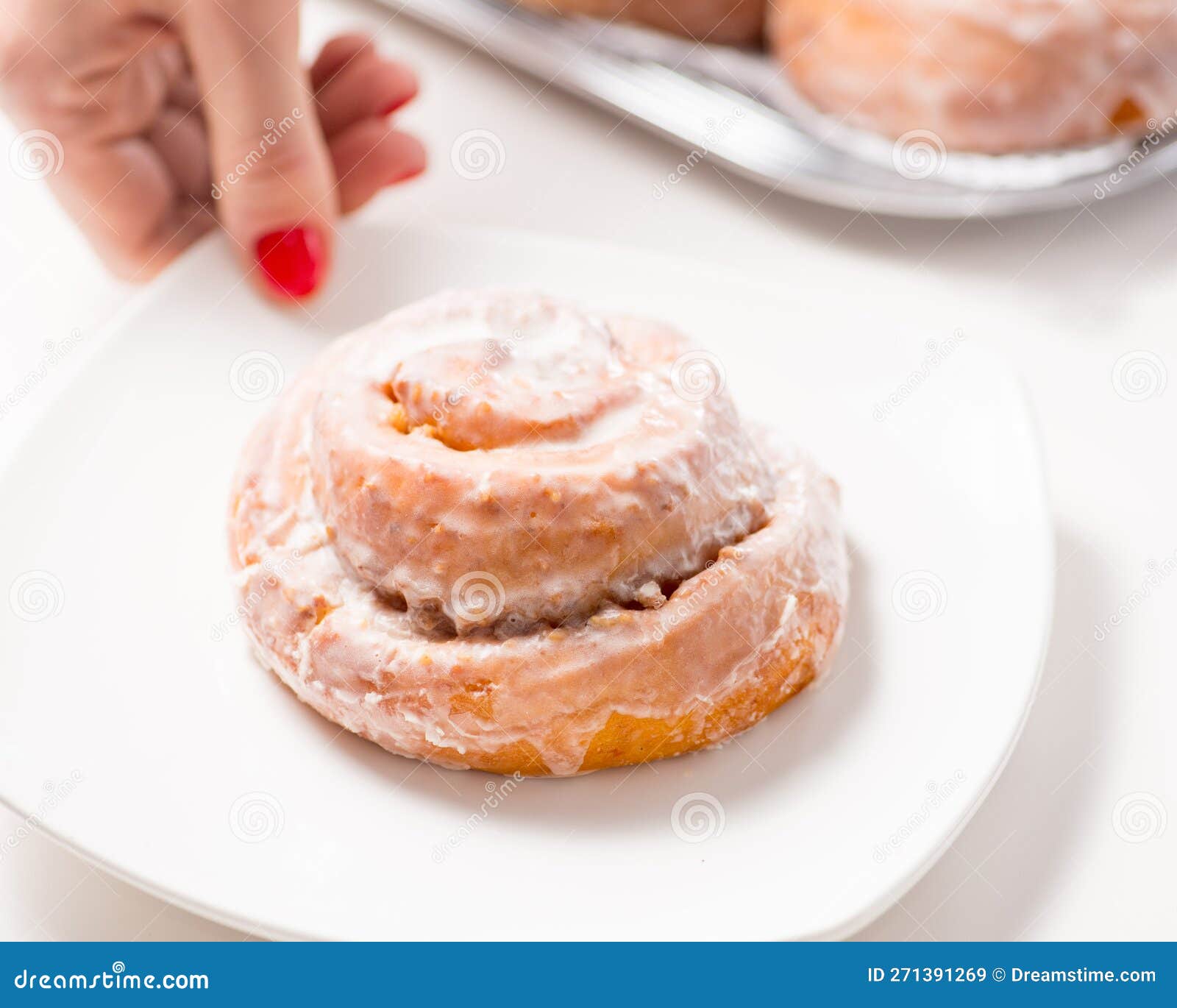 Sinabon Buns with White Icing Stock Image - Image of menu, wooden ...