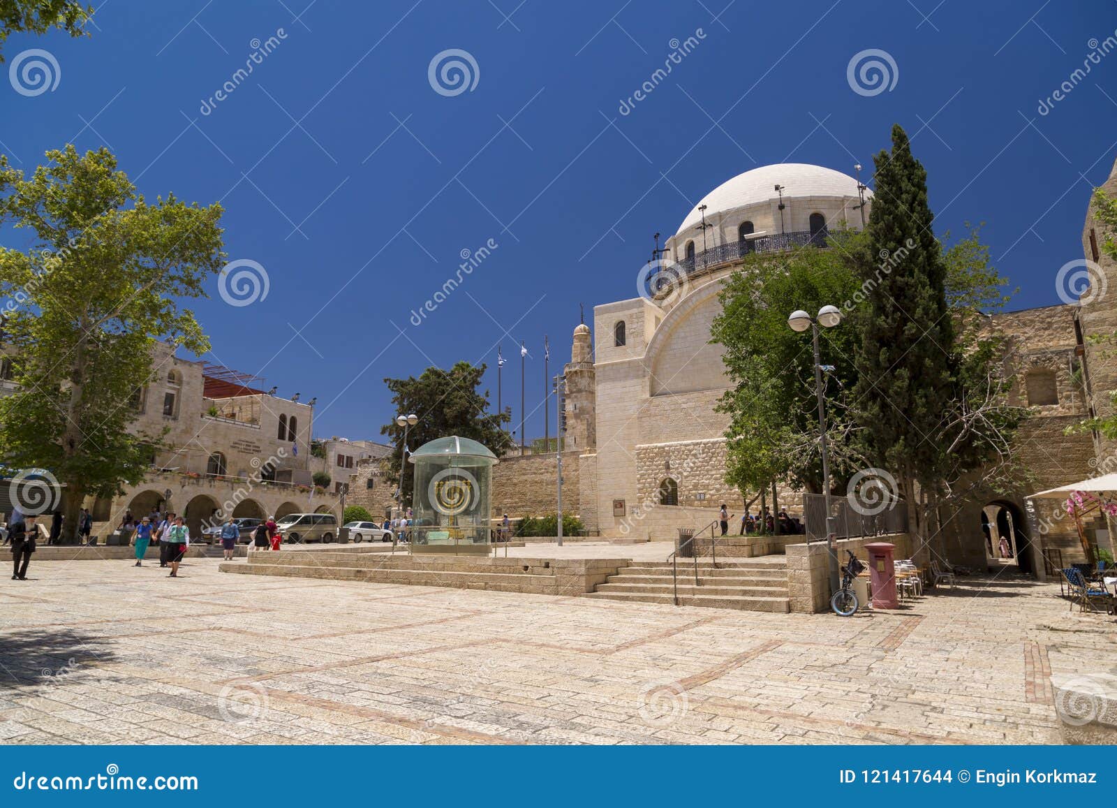 Sinagoga De Hurva E O Menorah Dourado Imagem de Stock Editorial ...