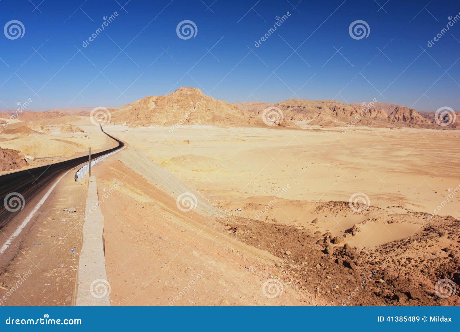 Sinai desert, Egypt stock image. Image of panorama, panoramic - 41385489