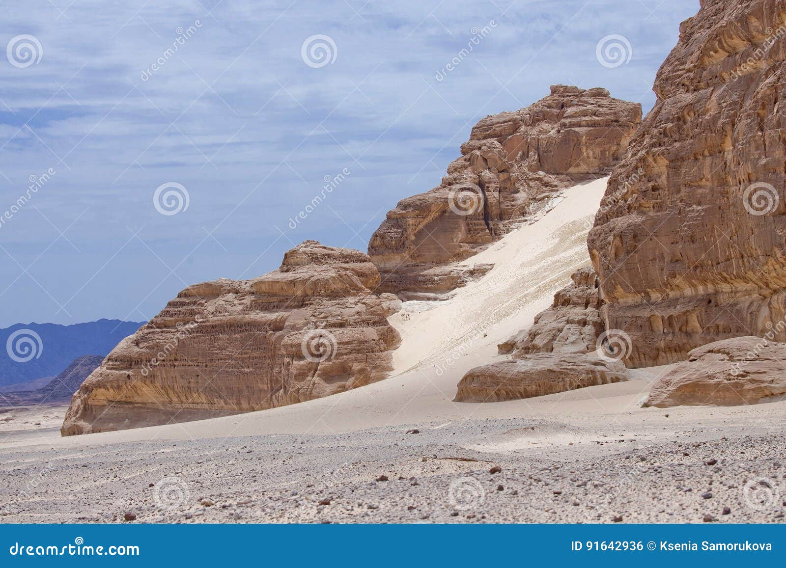 Sinai Woestijn Het Landschap Van Egypte Stock Foto - Image of nave ...