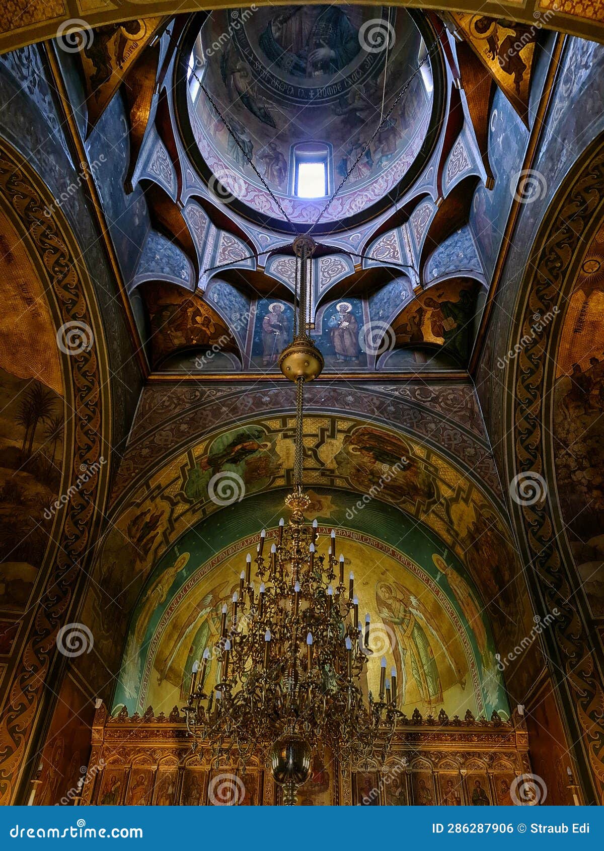 Sinaia Monastery - Inside Architecture Stock Photo - Image of ...