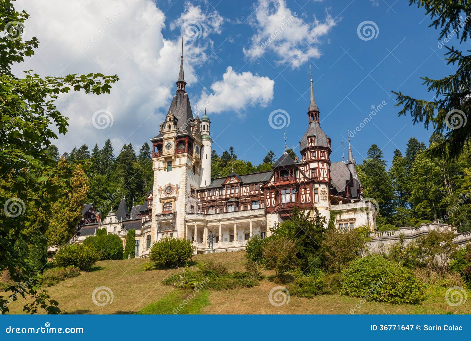 Sinaia, Romania stock image. Image of prahova, landmark - 36771647