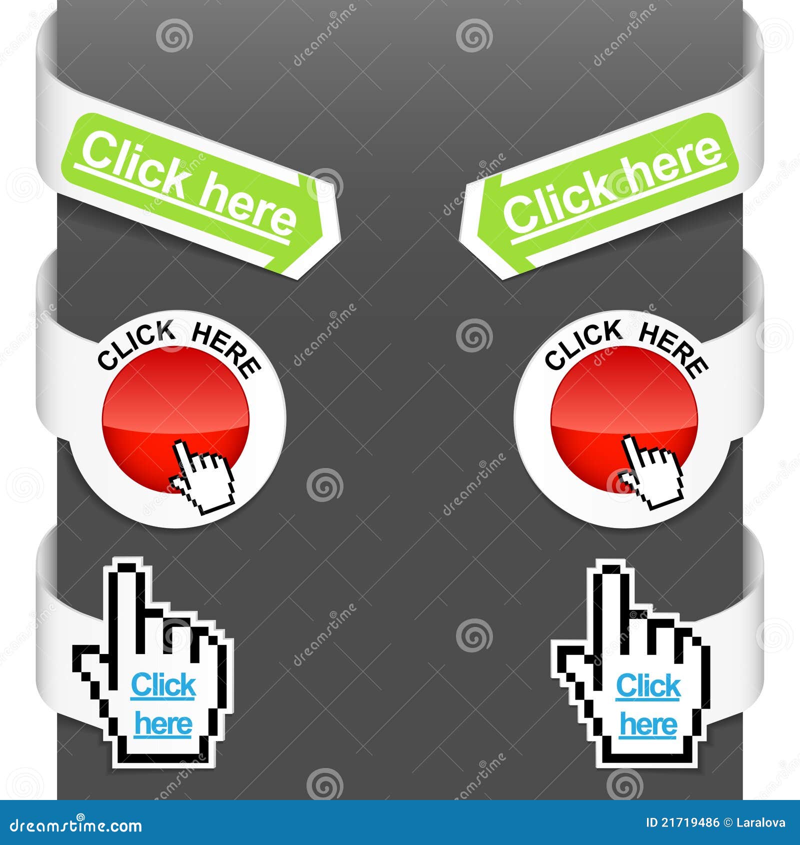 Sinais Do Lado Esquerdo E Direito - Estale Aqui Ilustração do Vetor ...