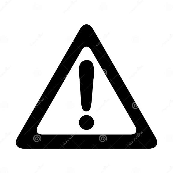 Sinal alerta ícone isolado ilustração stock. Ilustração de sinal - 84238344