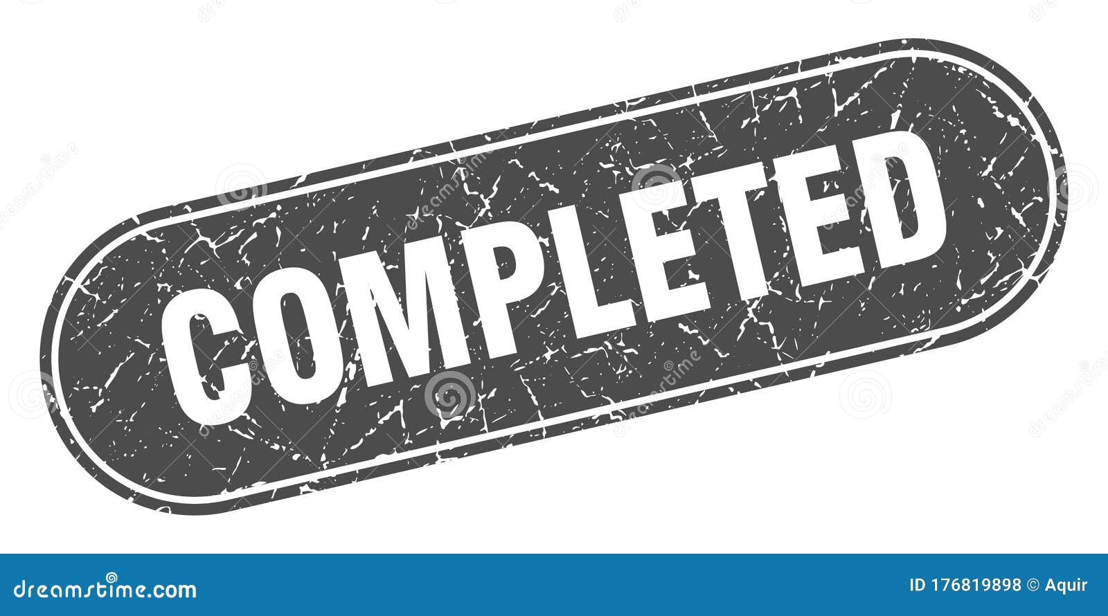 Sinal Concluído. Carimbo De Dobra Concluído. Ilustração do Vetor ...