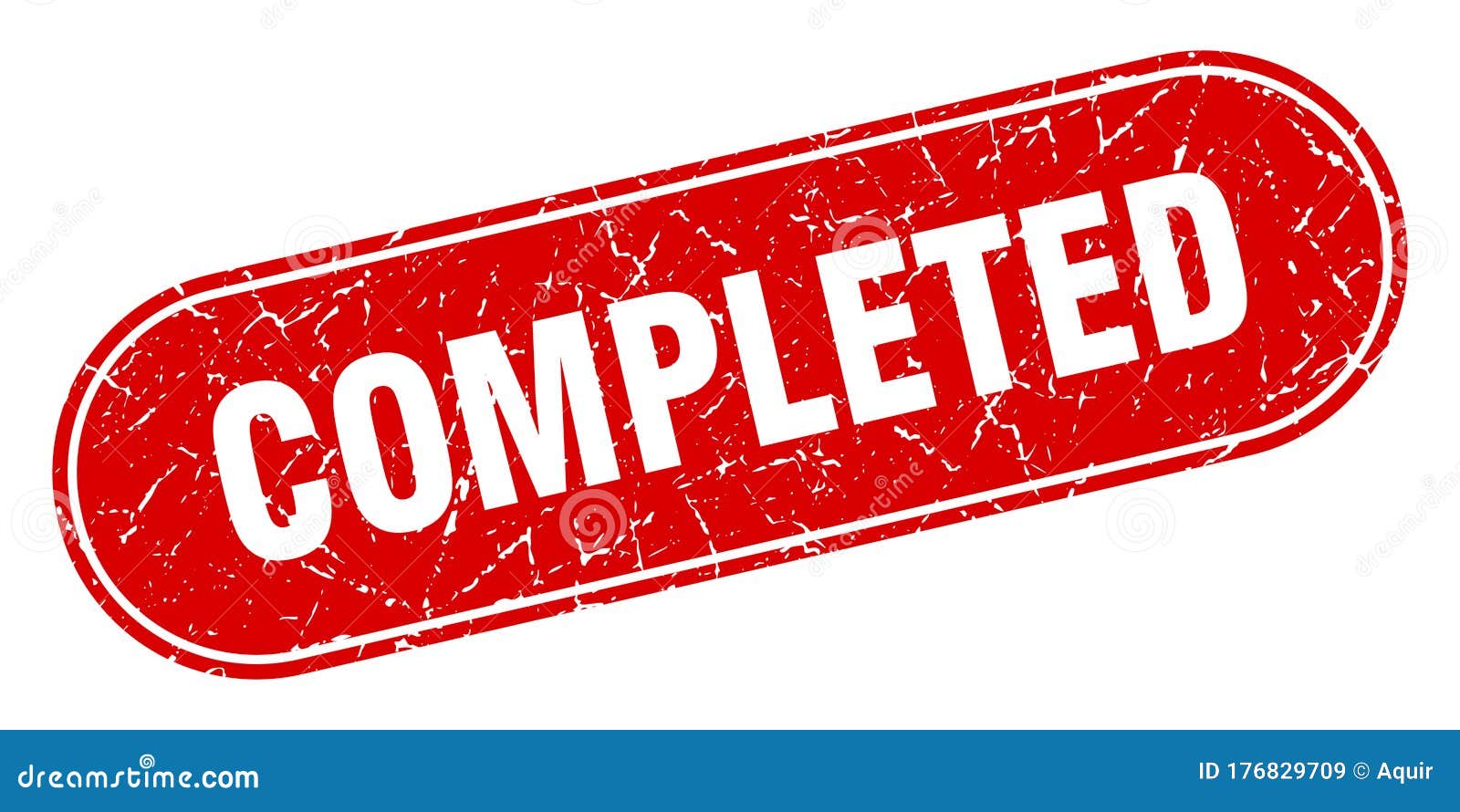 Sinal Concluído. Carimbo De Dobra Concluído. Ilustração do Vetor ...