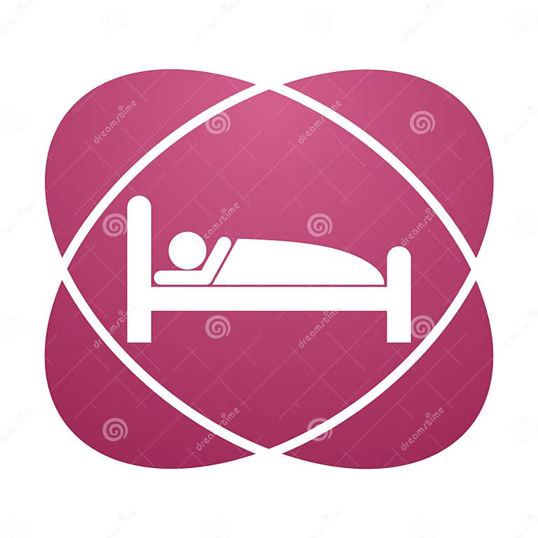 Sinal Cor-de-rosa Do Sono Do Sinal Ilustração do Vetor - Ilustração de ...