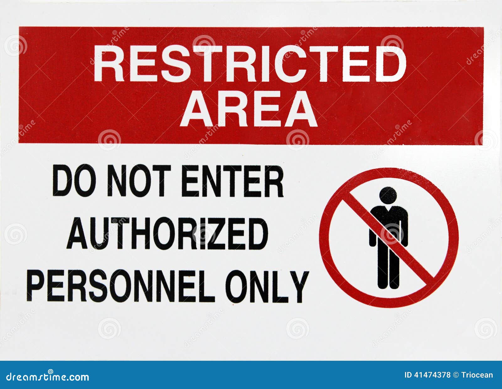 Sinal da área interditado foto de stock. Imagem de corda - 41474378