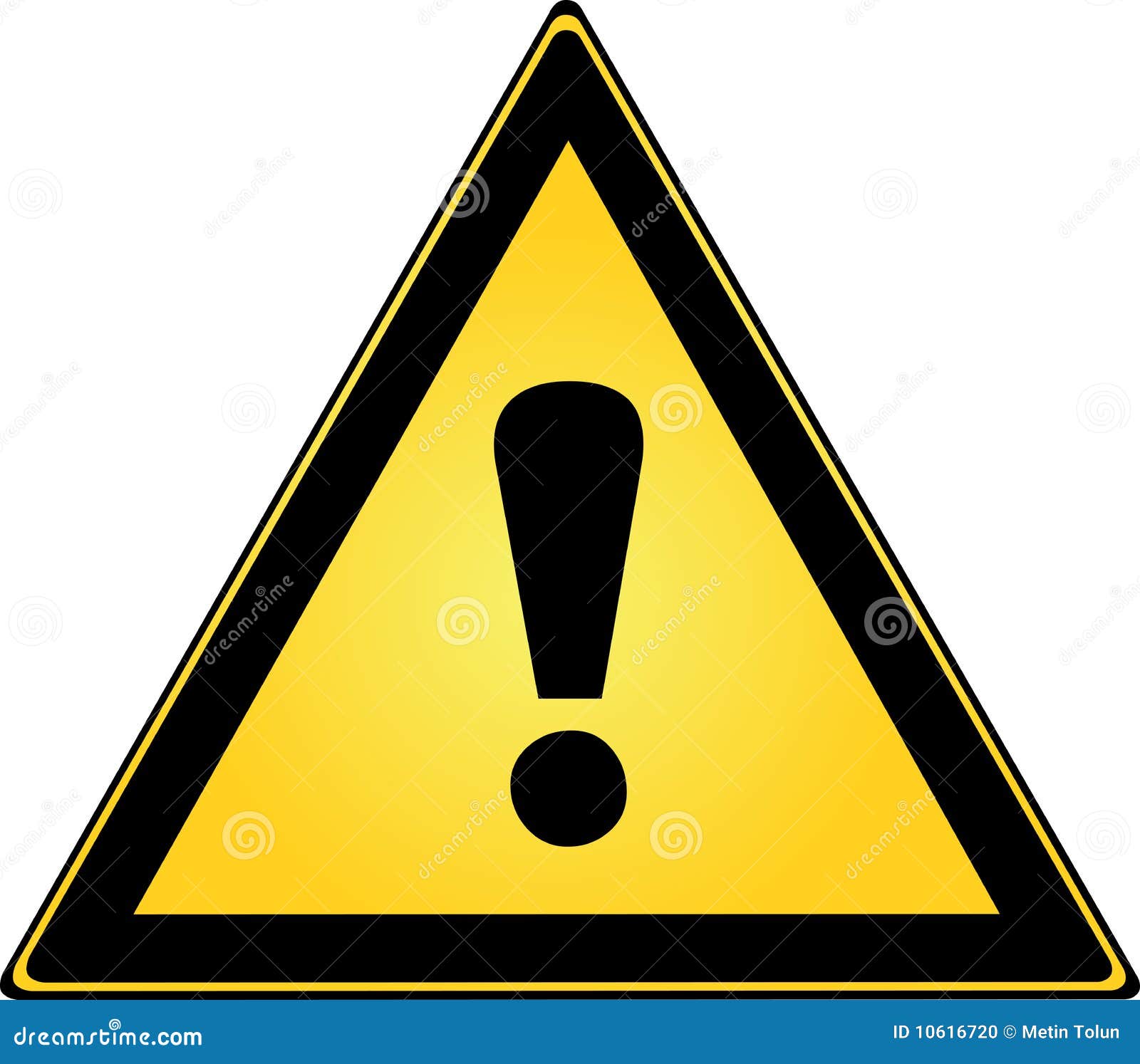 Sinal da exclamação ilustração do vetor. Ilustração de etiqueta - 10616720