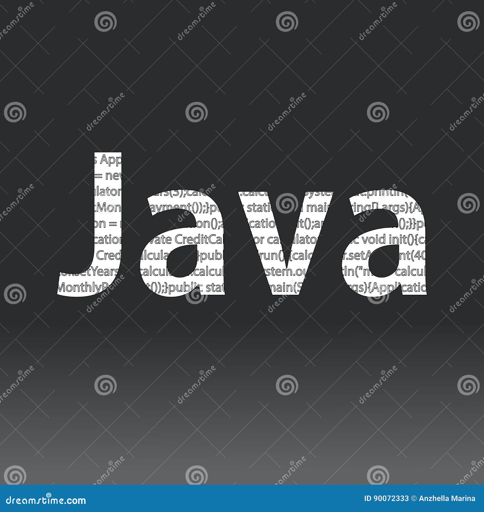 Sinal da língua de Java ilustração do vetor. Ilustração de programas ...