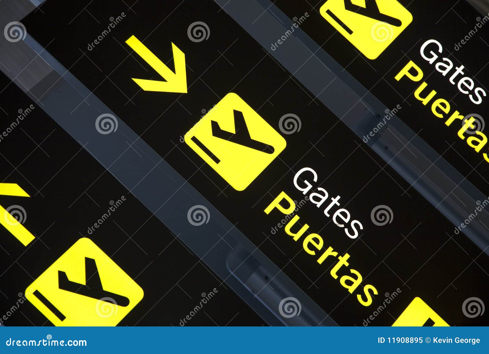 Sinal Da Porta De Partida No Aeroporto Imagem de Stock - Imagem de ...