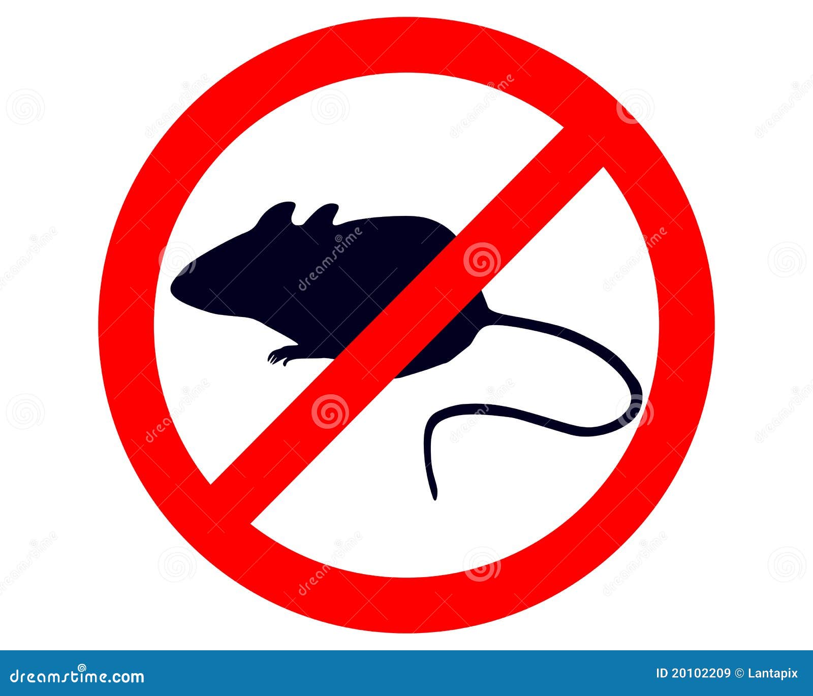 Sinal Da Proibição Para Ratos Ilustração do Vetor - Ilustração de ...