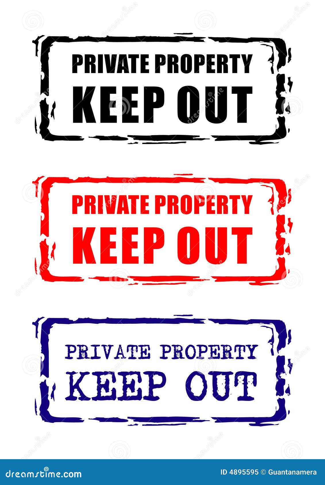 Sinal Da Propriedade Privada Ilustração do Vetor - Ilustração de ...