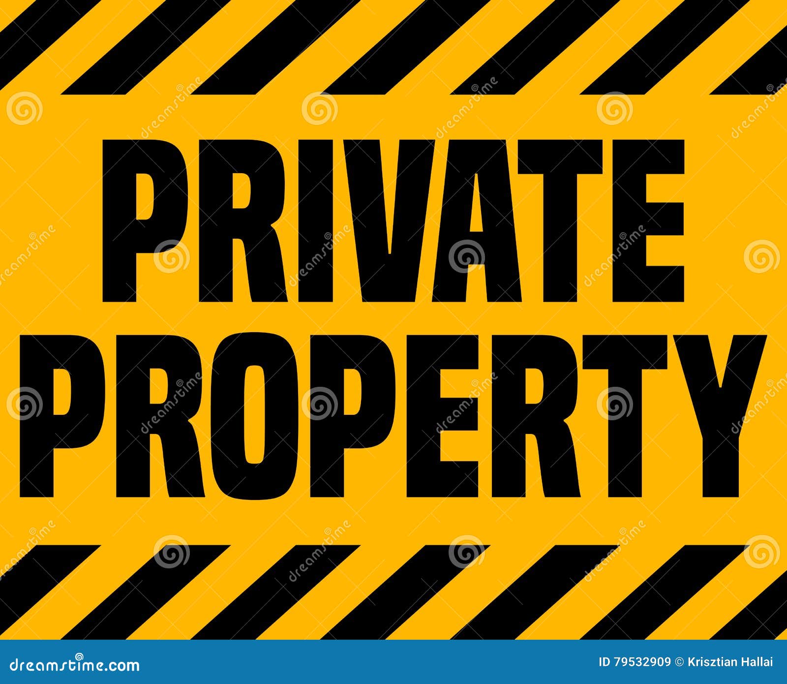 Sinal Da Propriedade Privada Ilustração do Vetor - Ilustração de ...