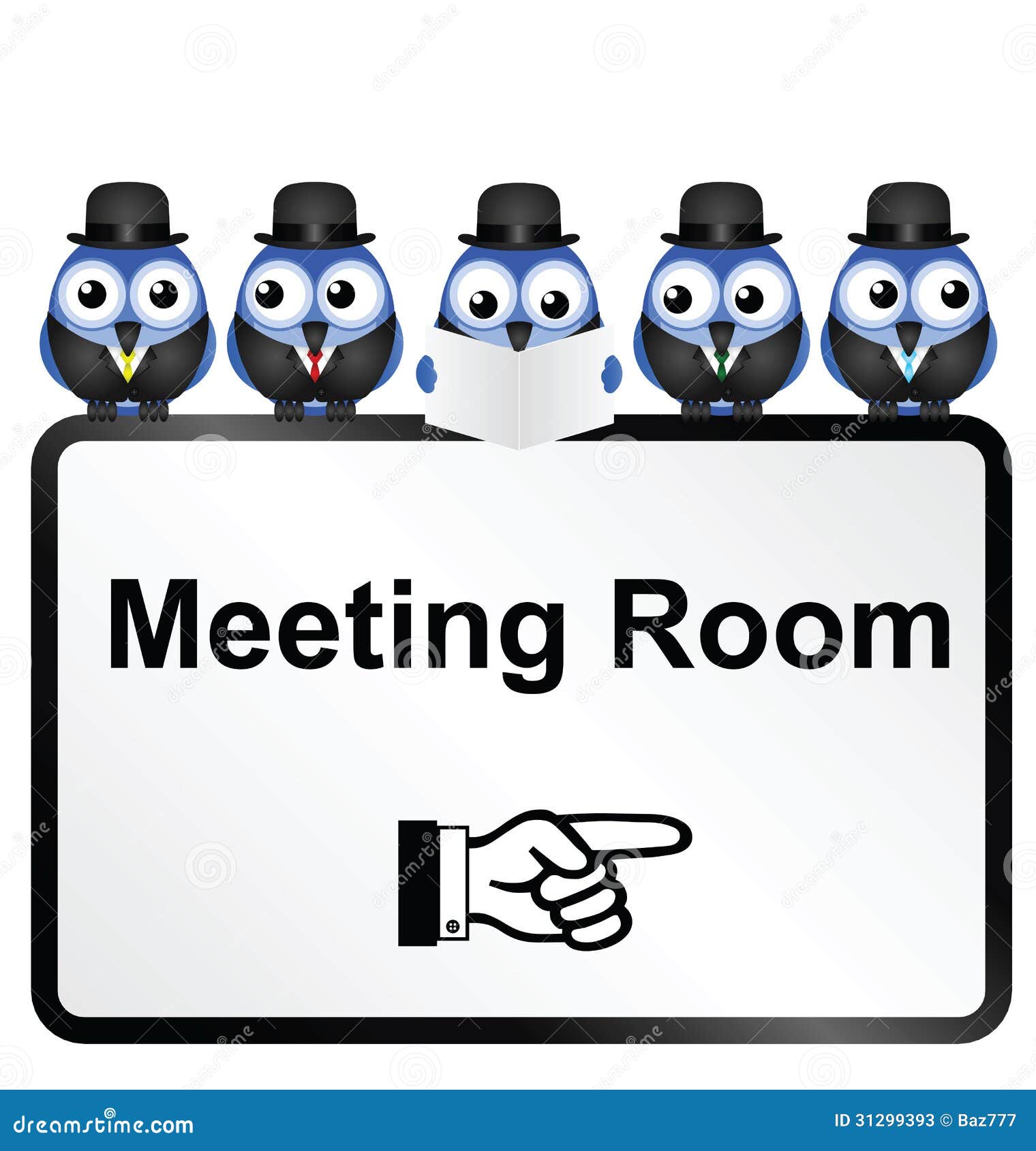 Sinal da sala de reunião ilustração do vetor. Ilustração de boliche ...