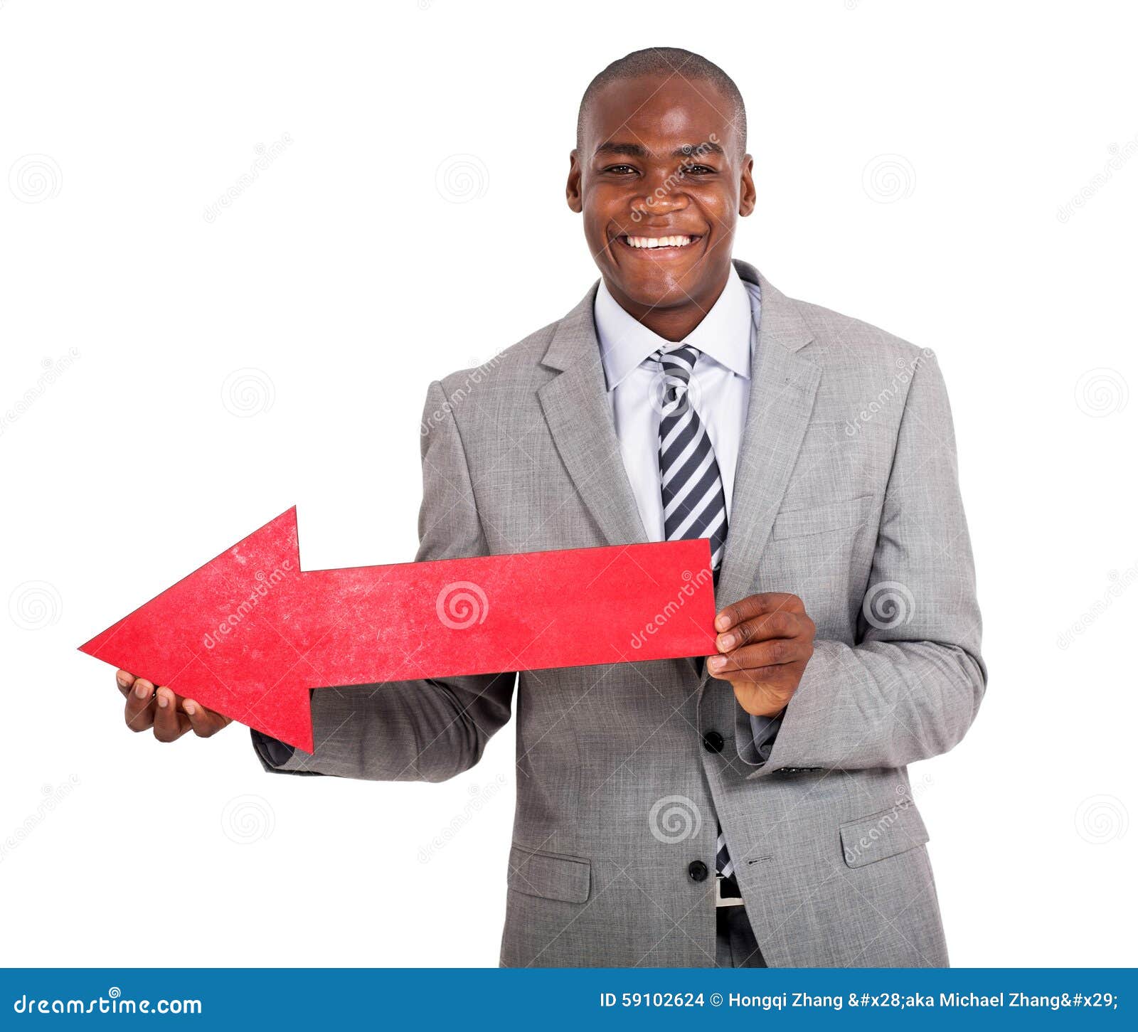 Sinal Da Seta Do Sentido Do Homem Foto de Stock - Imagem de étnico ...