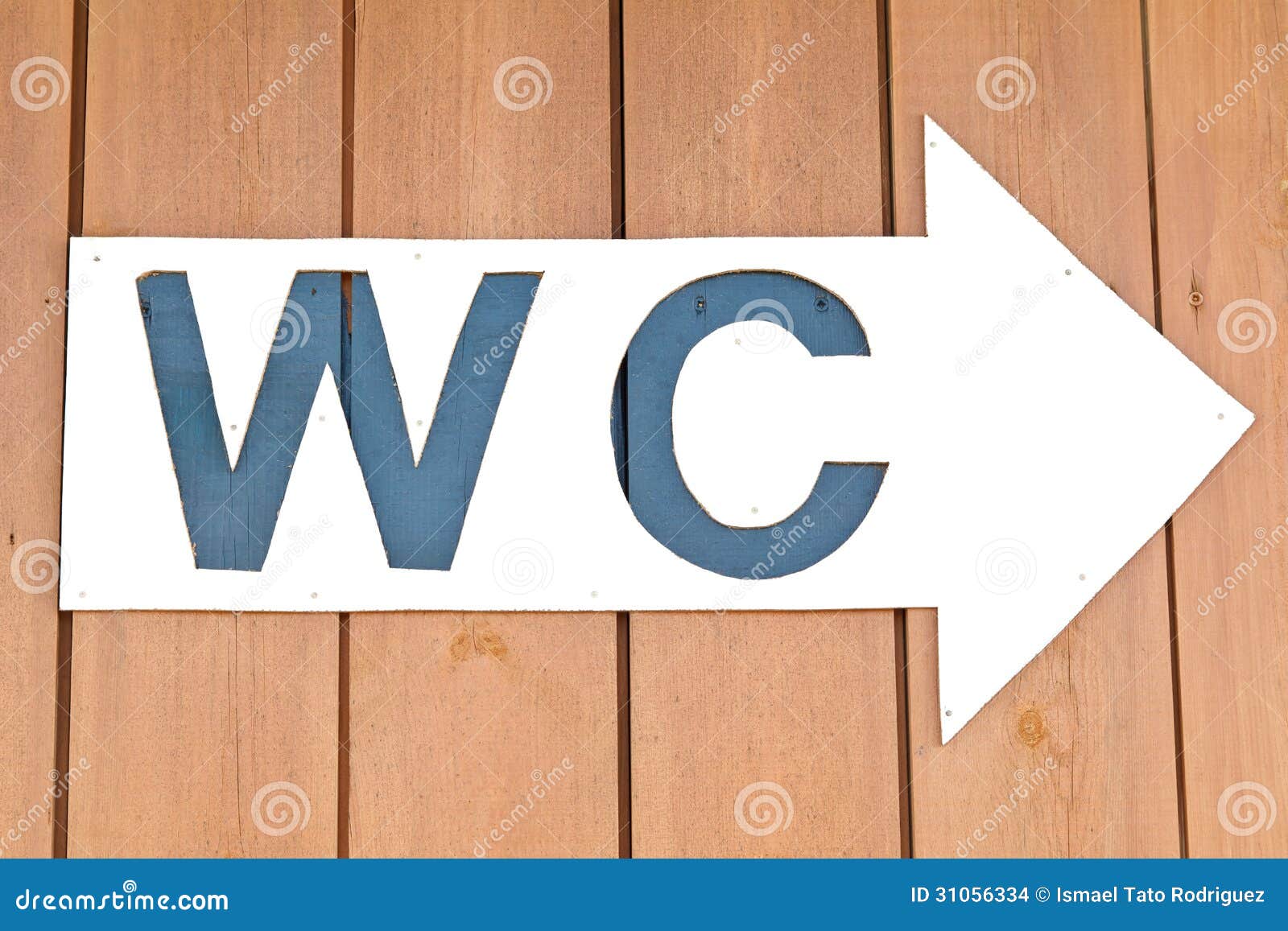 Sinal da seta do WC foto de stock. Imagem de branco, indicador - 31056334
