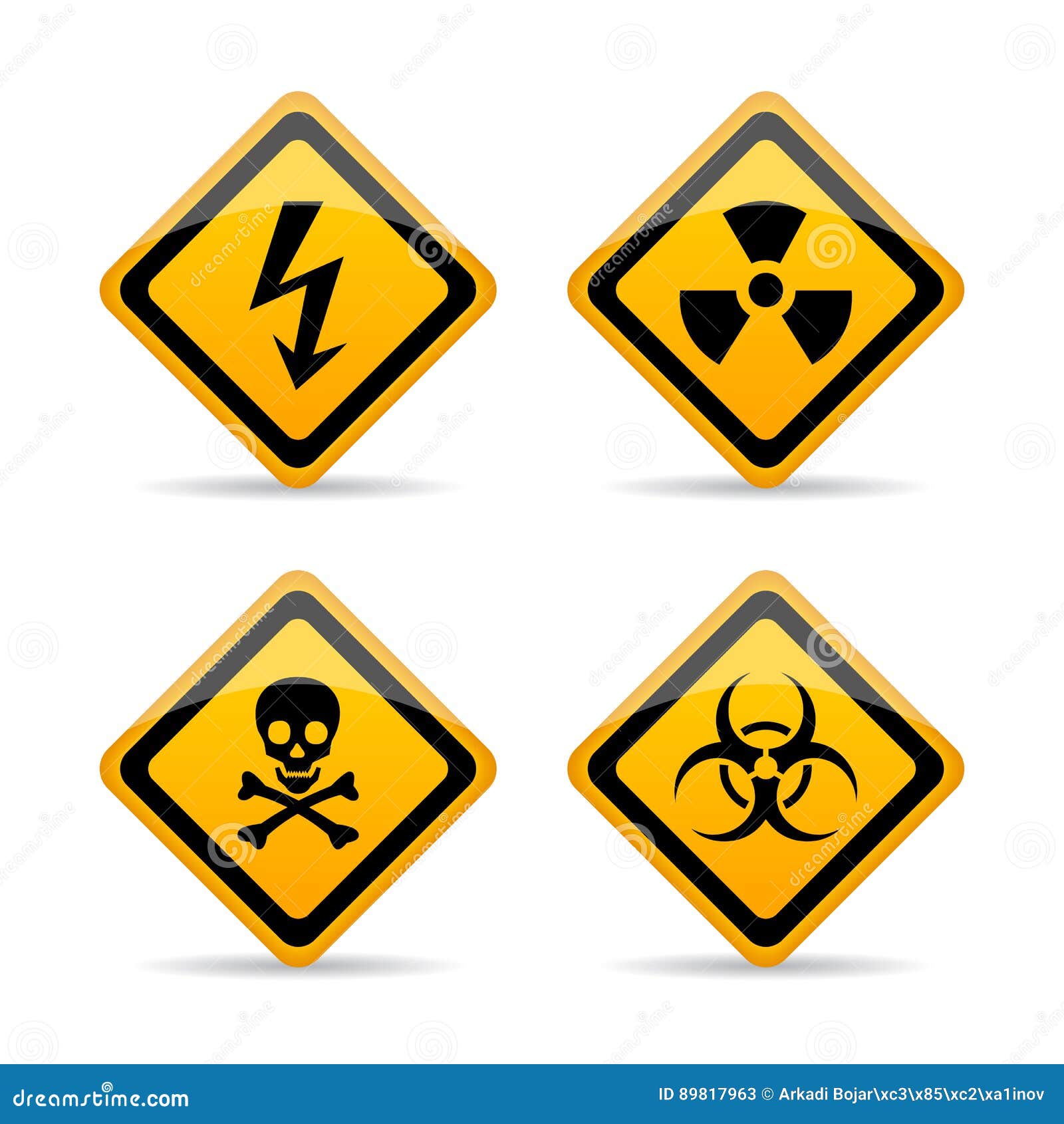 Sinal De Advertência Do Vetor Do Perigo Ilustração do Vetor ...