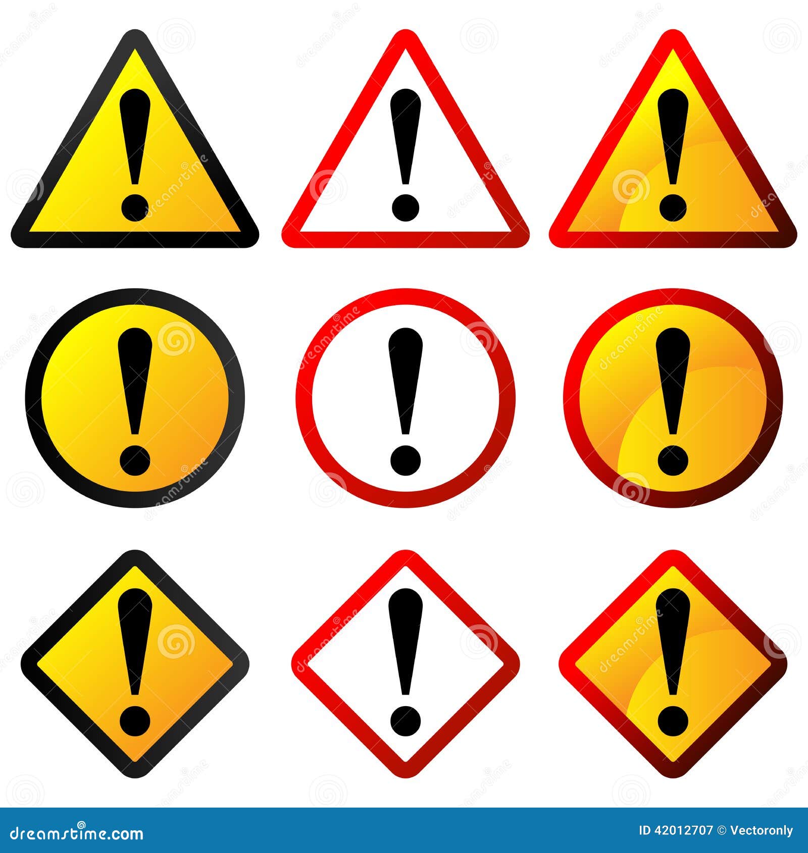 Sinal de aviso ilustração do vetor. Ilustração de estrada - 42012707