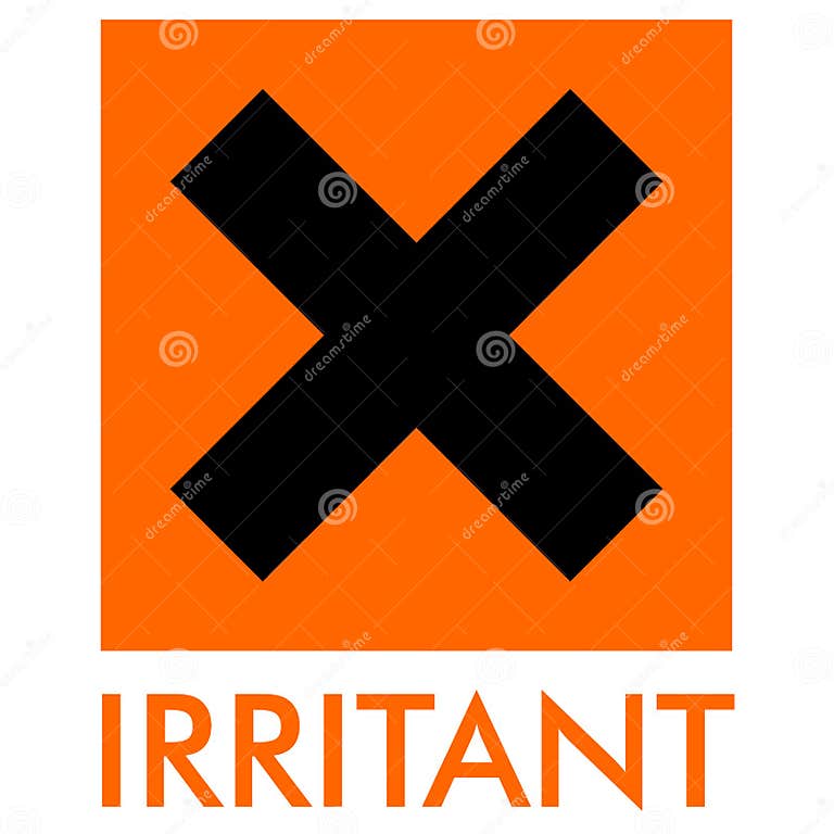 Sinal de aviso irritante ilustração stock. Ilustração de substâncias ...