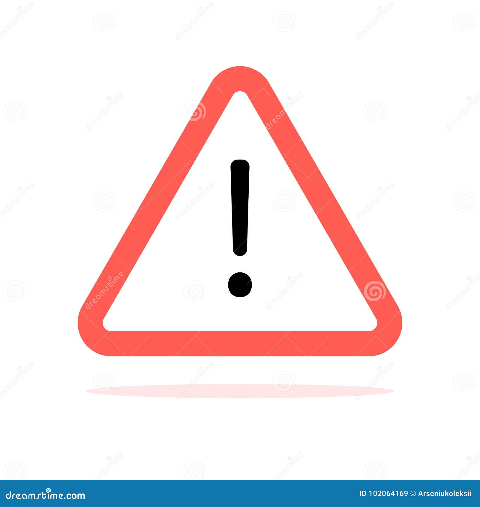 Sinal De Aviso Triangular Convencional Ilustração do Vetor - Ilustração ...