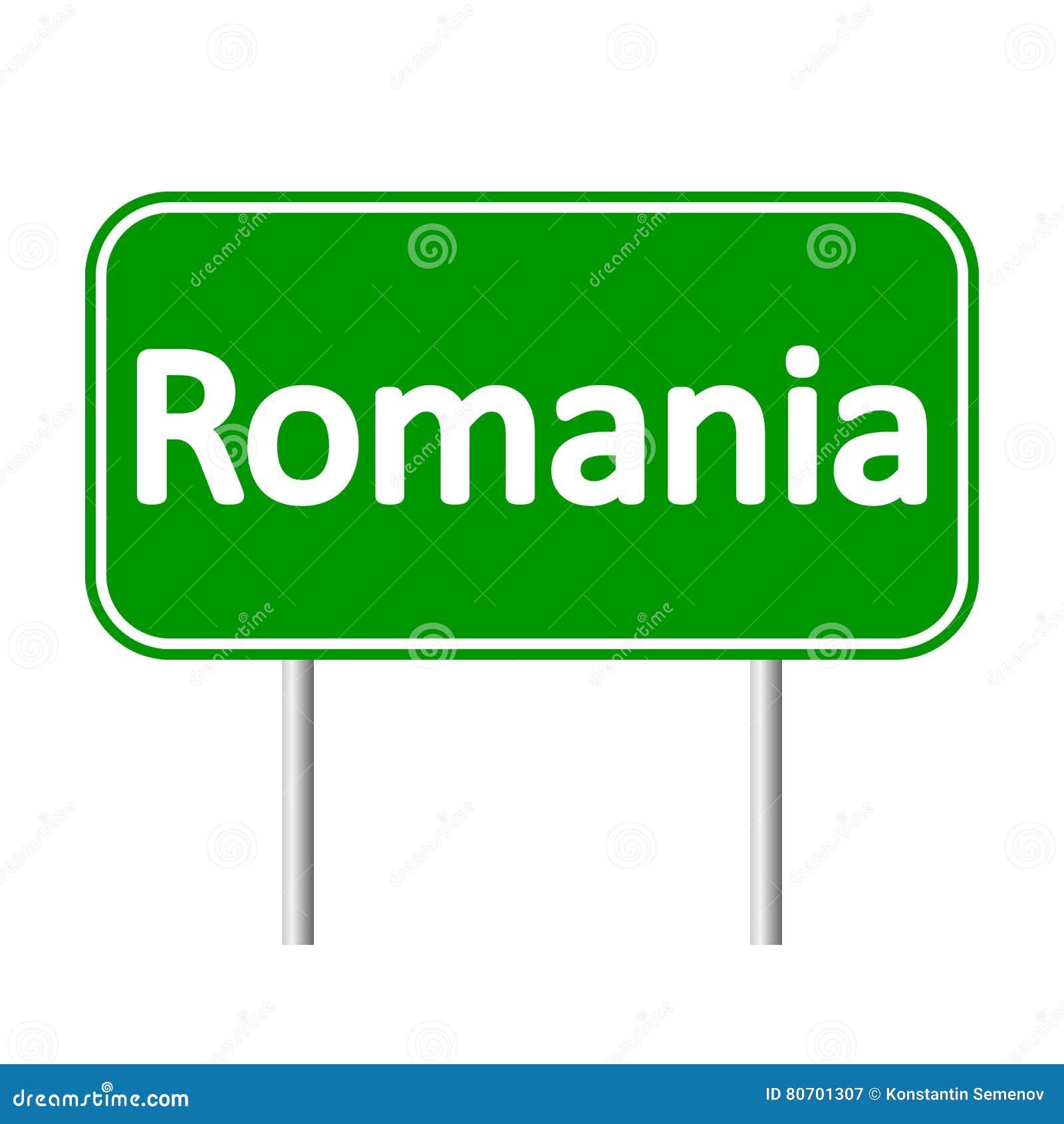 Sinal De Estrada De Romênia Ilustração Stock - Ilustração de maneira ...