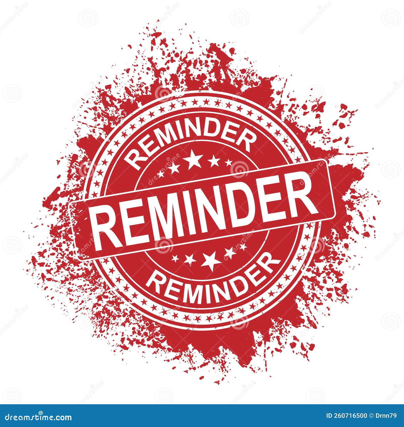 Sinal De Lembrete. Carimbo De Dobra Redonda De Lembrete. Lembrete ...