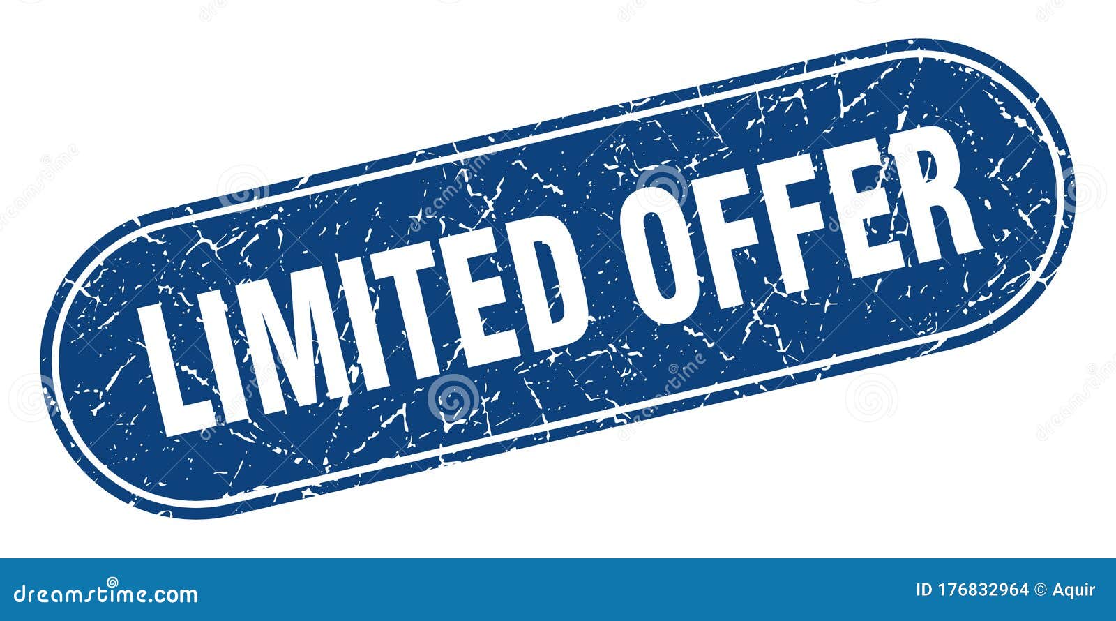 Sinal De Oferta Limitada. Carimbo De Dobra De Oferta Limitada ...
