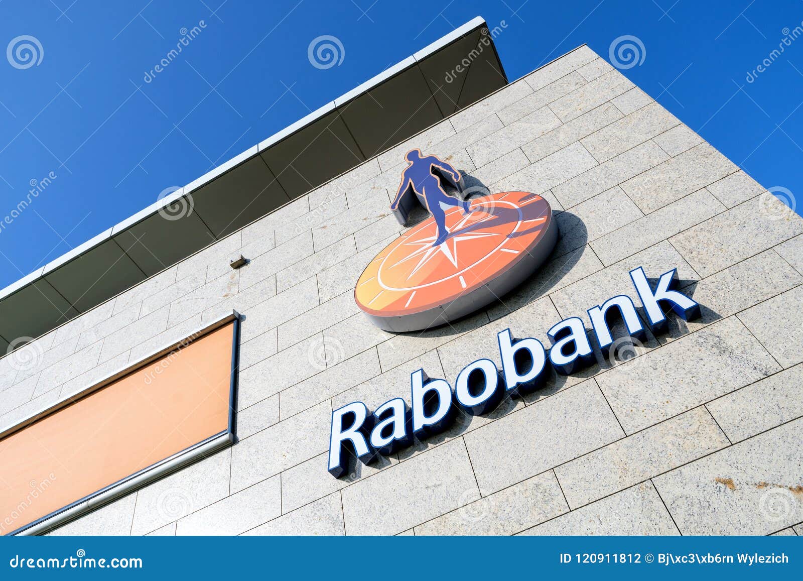Sinal de Rabobank no ramo fotografia editorial. Imagem de loja - 120911812