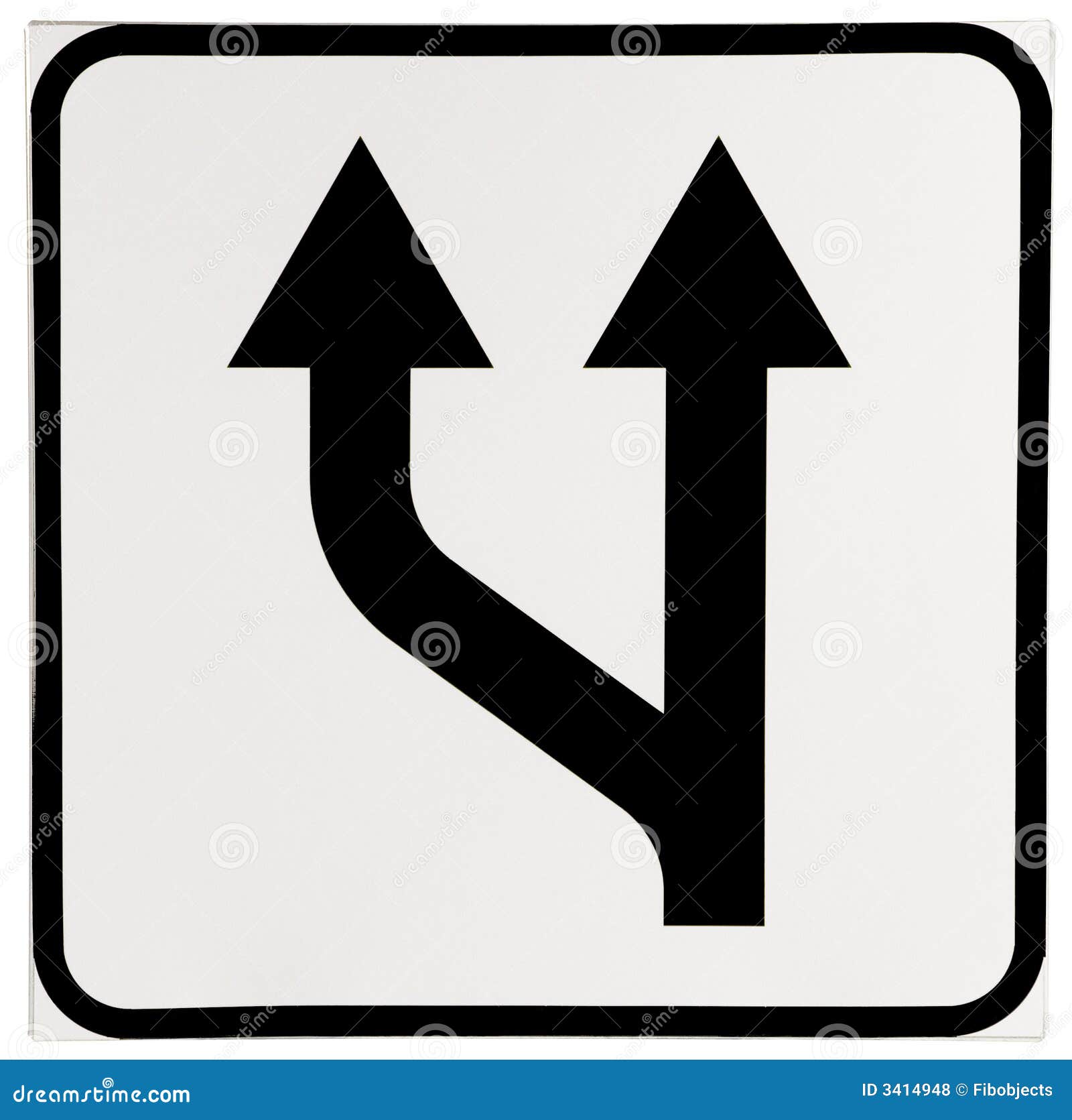 Sinal de Tarffic do desvio foto de stock. Imagem de branco - 3414948