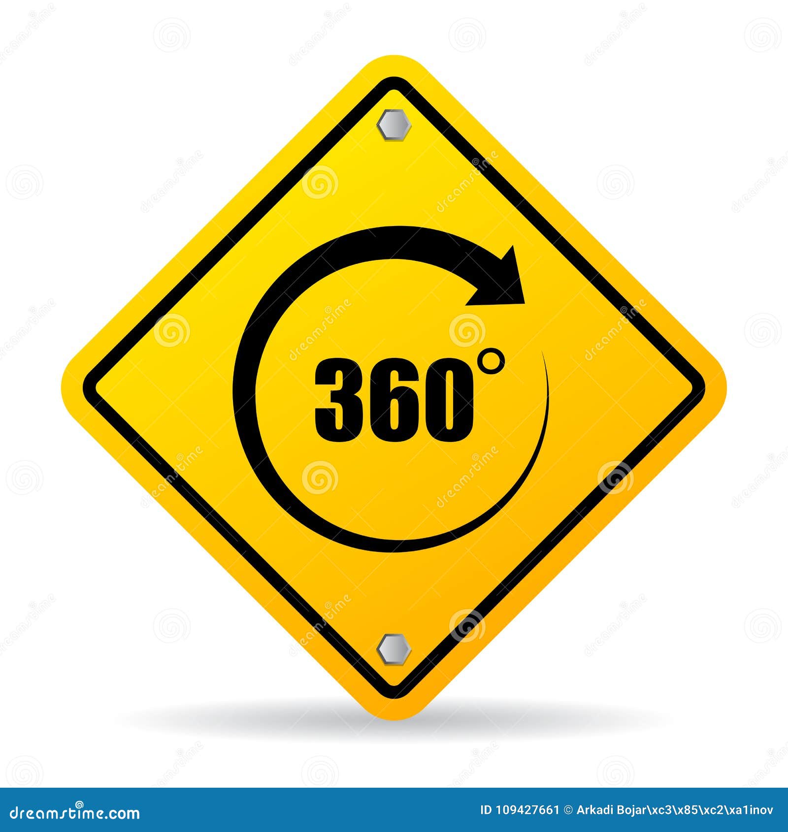 Sinal De Um Vetor De 360 Graus Ilustração do Vetor - Ilustração de ...