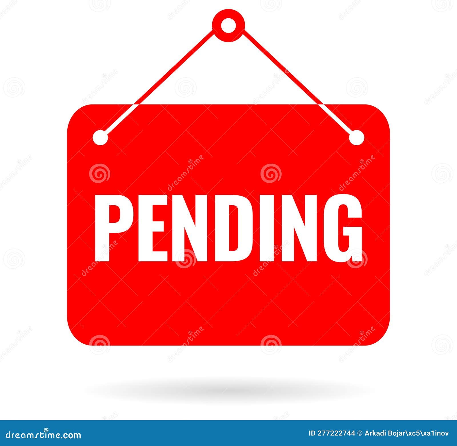 Sinal de vetor pendente ilustração do vetor. Ilustração de pagamento ...