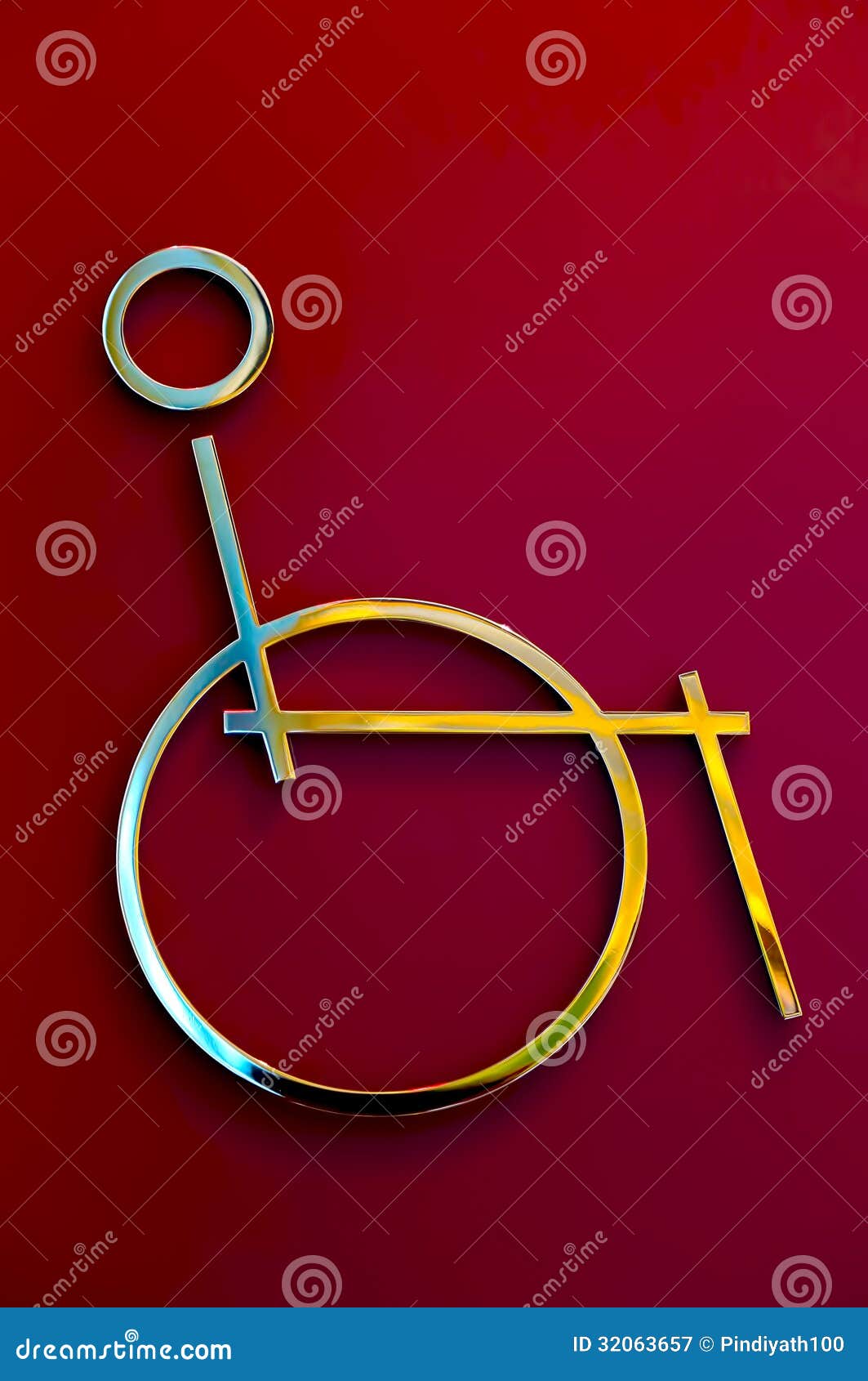 Sinal Deficiente Da Pessoa Deficiente Imagem de Stock - Imagem de ...