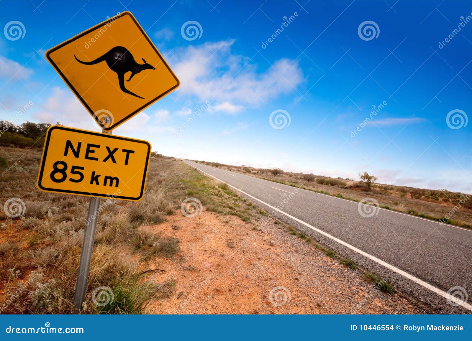 Sinal Do Canguru Do Interior Foto de Stock - Imagem de monte, aviso ...