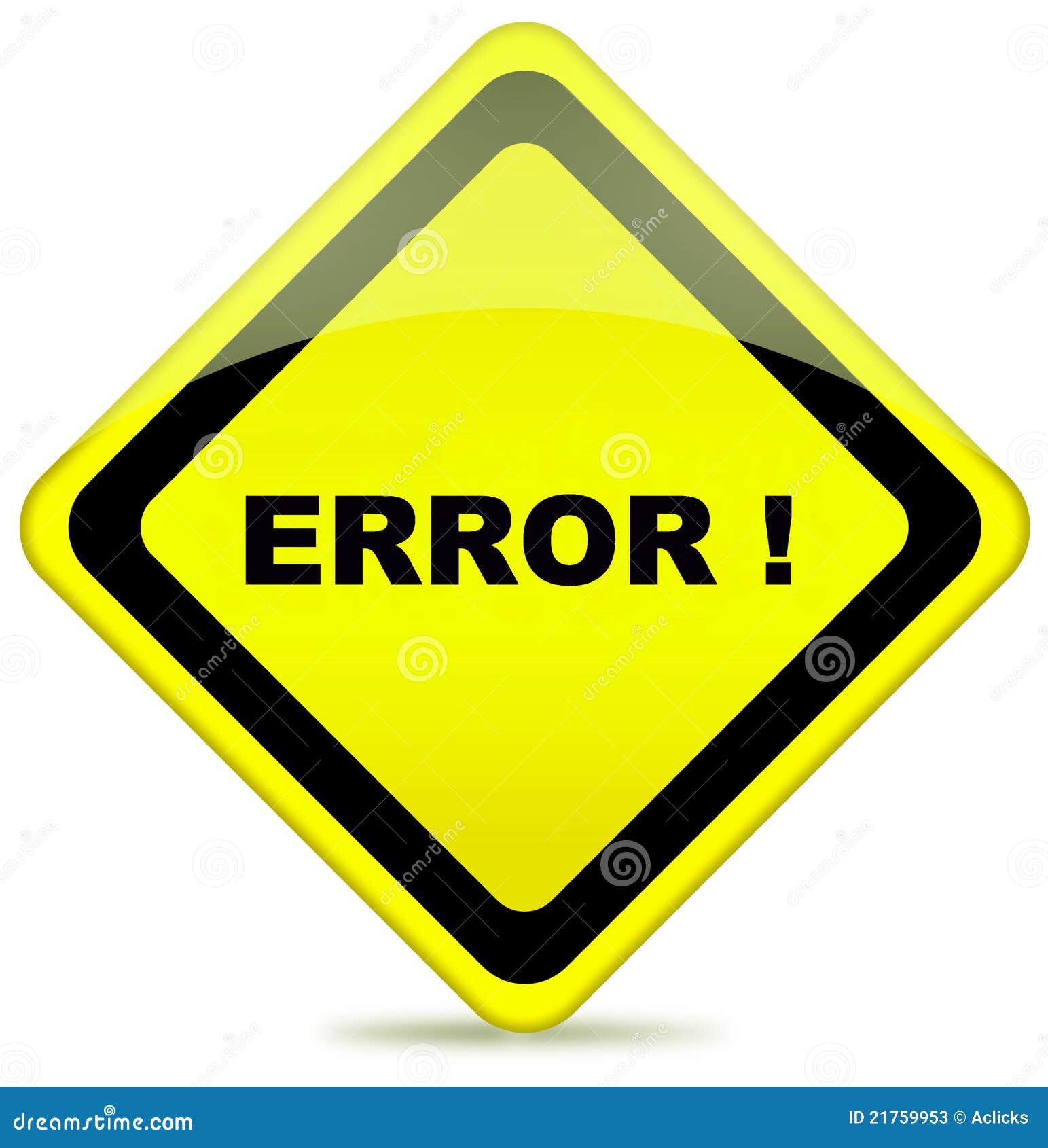 Sinal do erro ilustração stock. Ilustração de acesso - 21759953