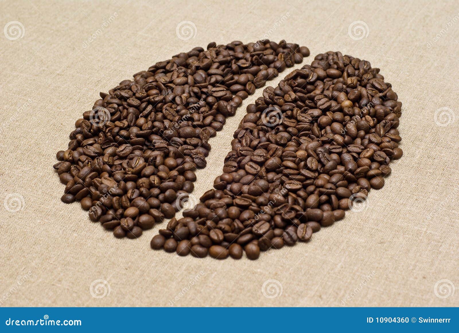 Sinal do grão de café foto de stock. Imagem de serapilheira - 10904360