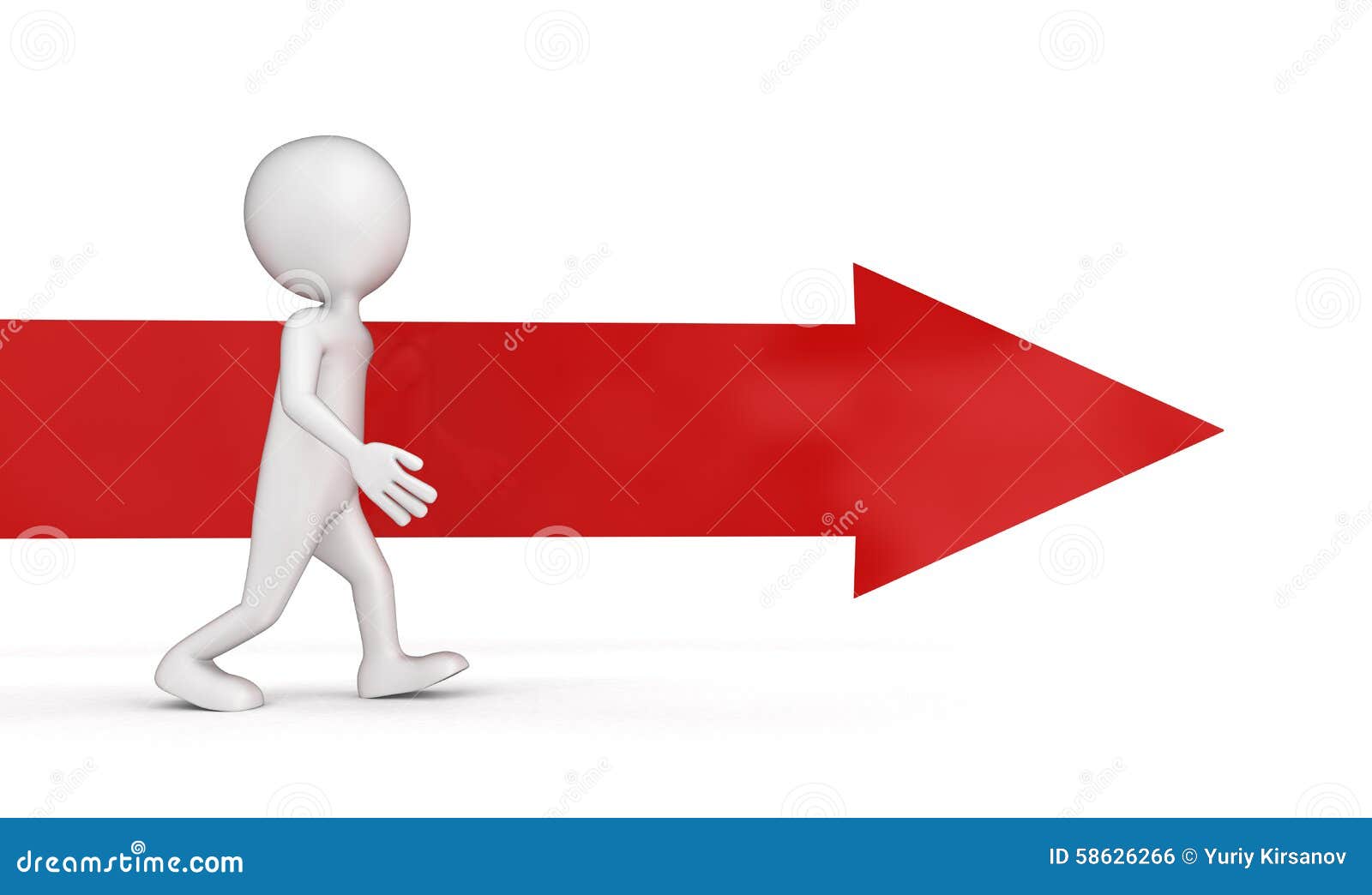 Sinal Do Homem E Da Seta (trajeto De Grampeamento Incluído) Ilustração ...