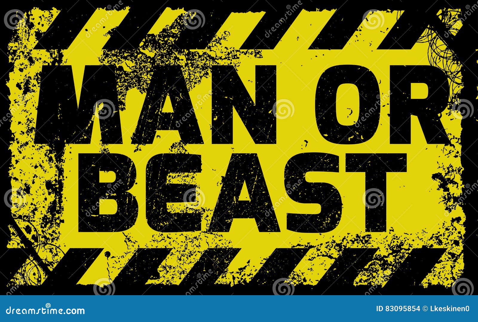 Sinal Do Homem Ou Do Animal Ilustração do Vetor - Ilustração de frase ...