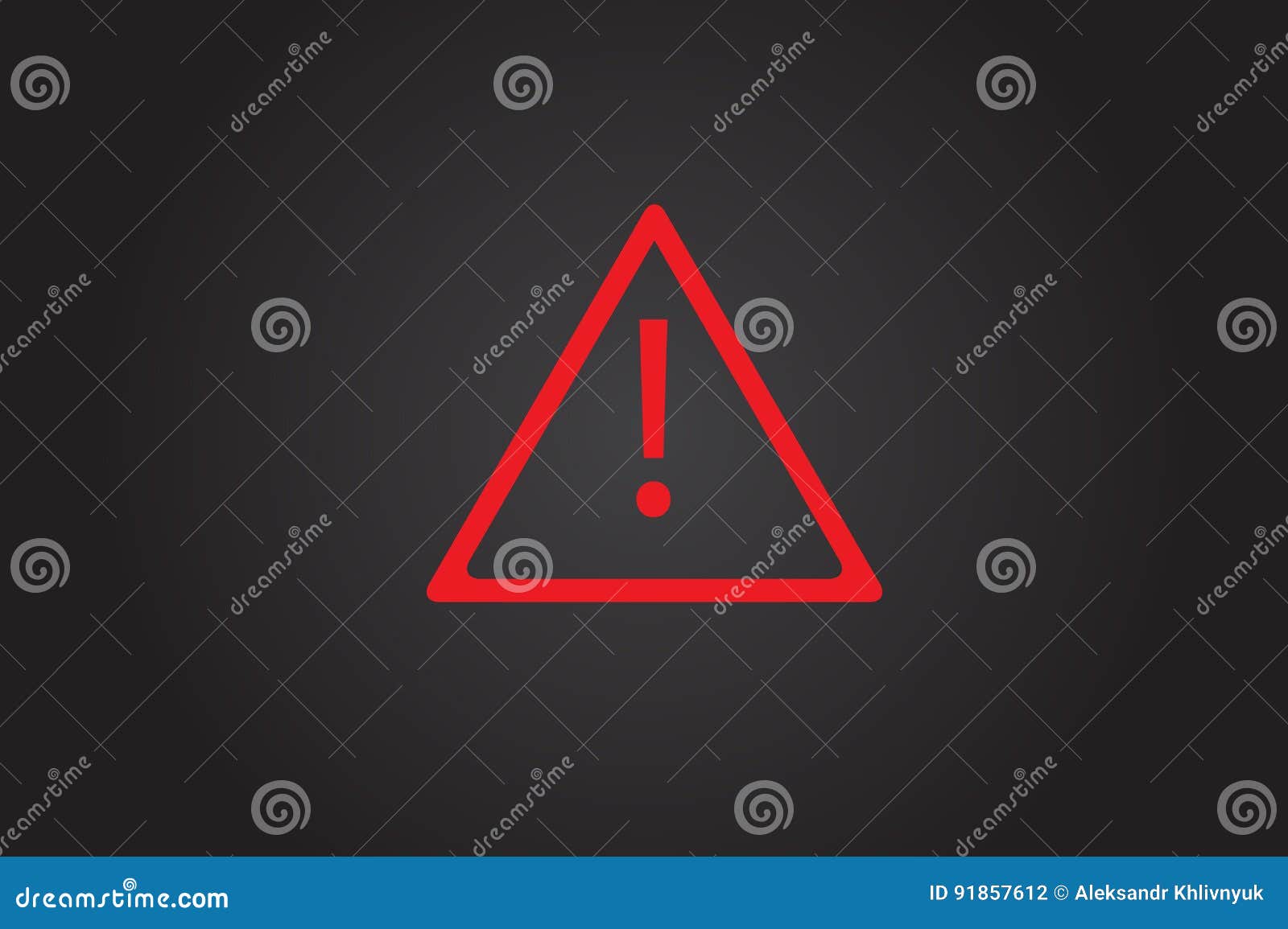 Sinal Do Painel Do Triângulo Do Carro Ilustração Stock - Ilustração de ...