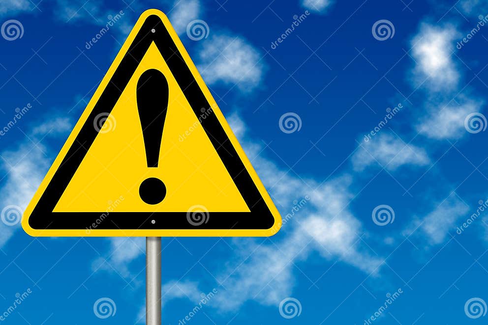 Sinal Do Perigo E De Perigo Foto de Stock - Imagem de amarelo, marca ...
