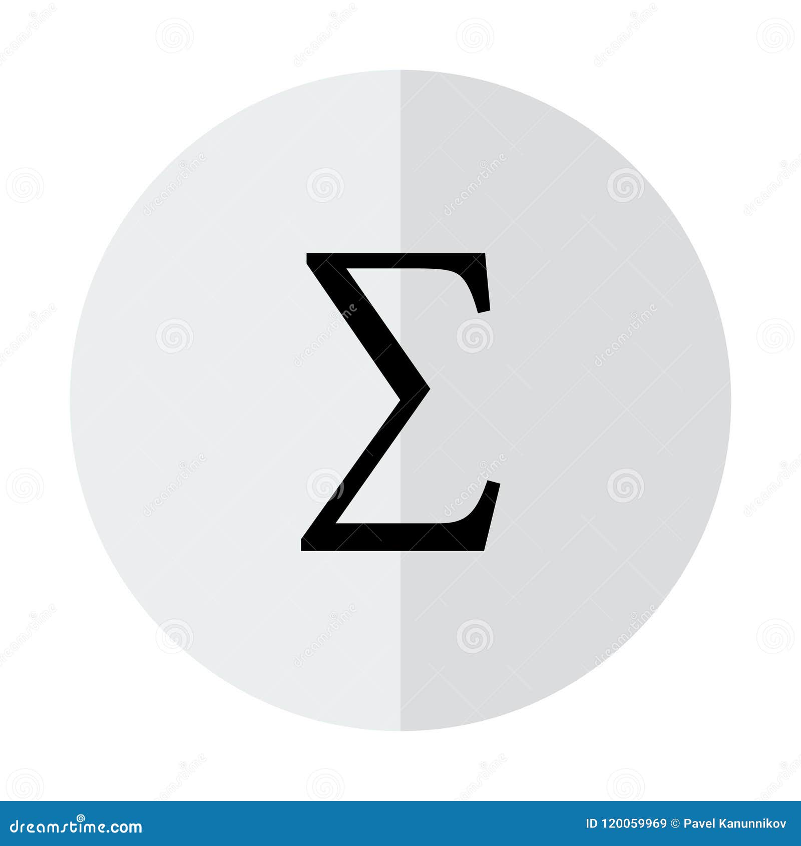 Sinal do sigma do vetor ilustração do vetor. Ilustração de latina ...