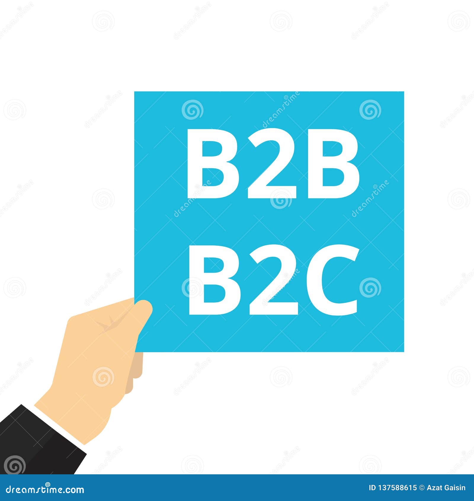 Sinal Do Texto Que Mostra B2B B2C Ilustração Stock - Ilustração de ...