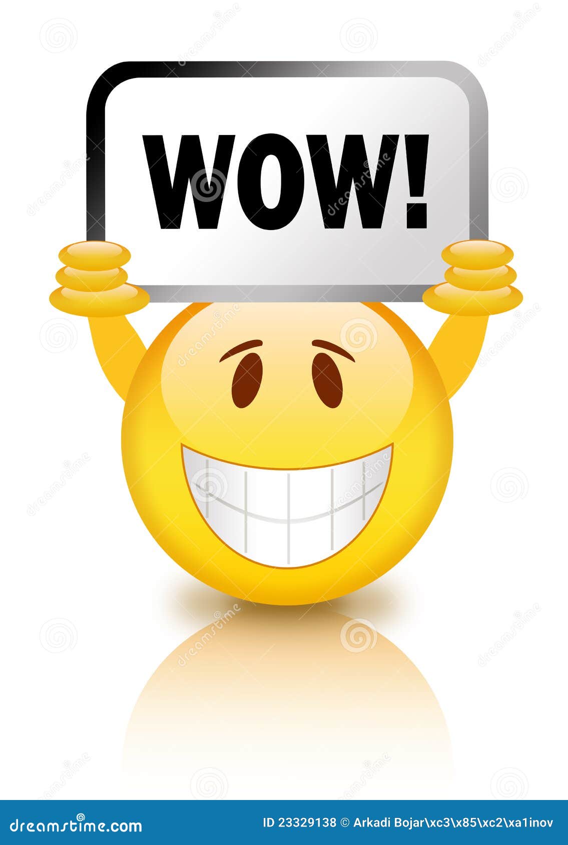 Sinal do uau ilustração stock. Ilustração de placa, sinal - 23329138