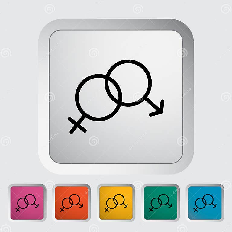 Sinal dos pares ilustração do vetor. Ilustração de gênero - 89756958