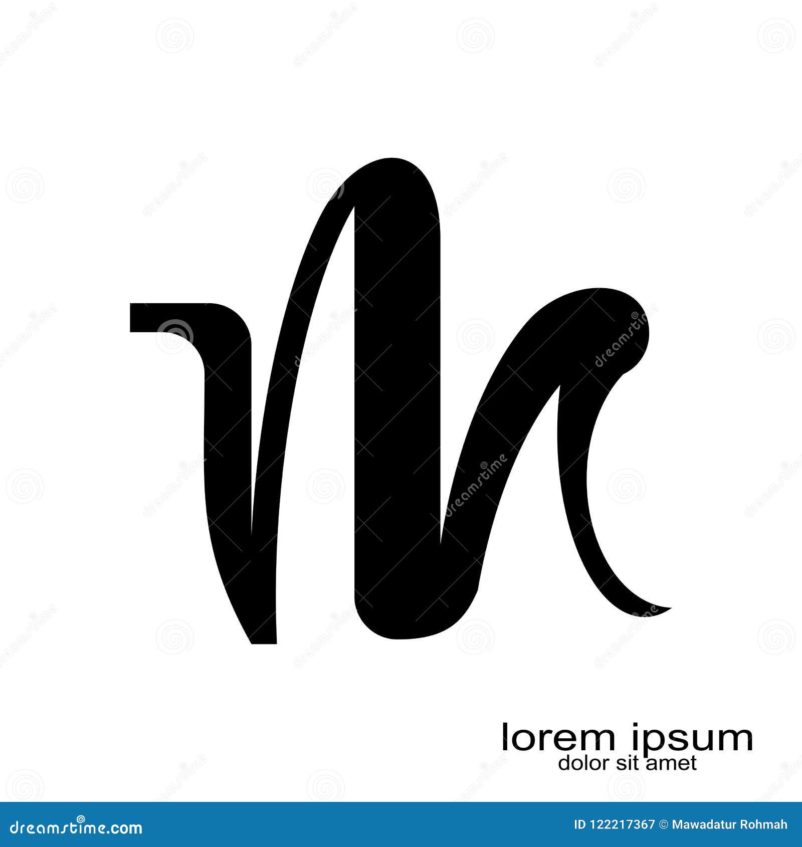 Sinal E Símbolo Do Logotipo Da Letra M Ilustração do Vetor - Ilustração ...