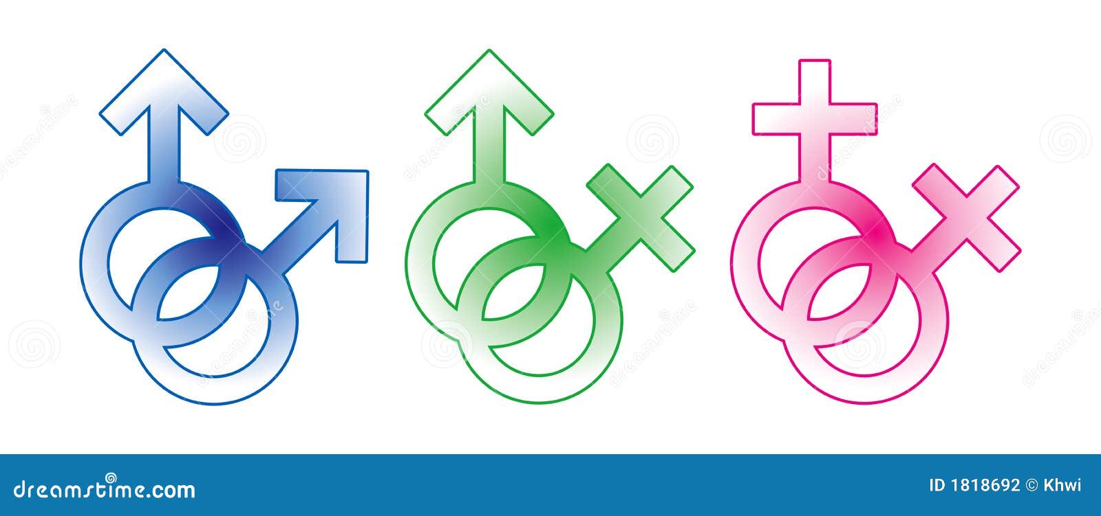 Sinal fêmea masculino ilustração do vetor. Ilustração de sexual - 1818692