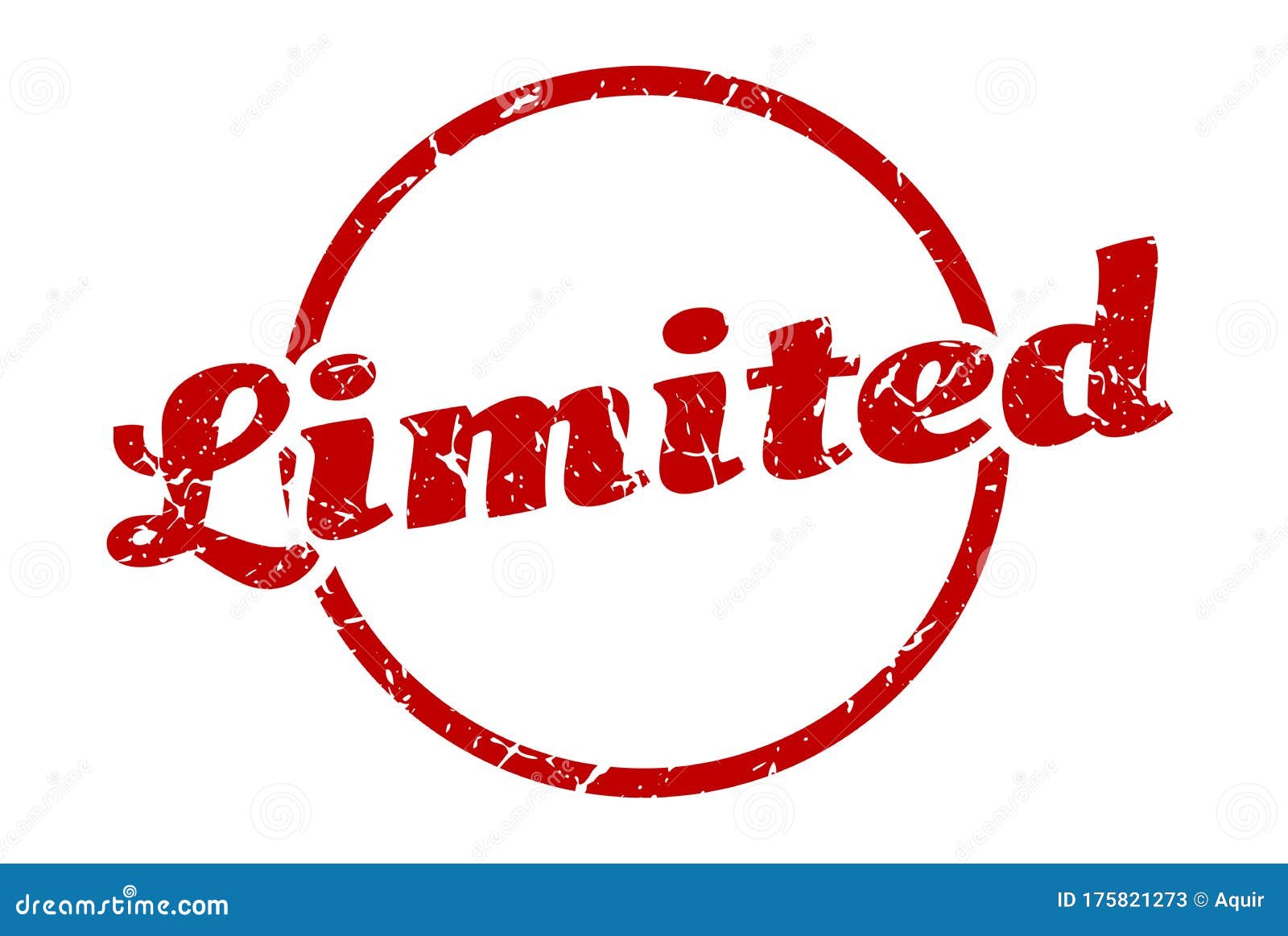 Sinal Limitado. Carimbo De Vinheta Circular Limitado. Ilustração do ...