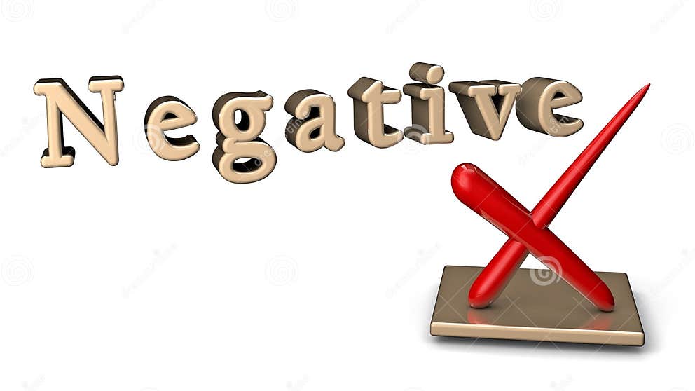 Sinal negativo ilustração stock. Ilustração de estilo - 43133300